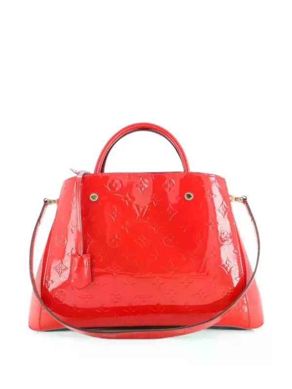LOUIS VUITTON Montaigne Handbag Monogram Vernis Mm Tote Bag
