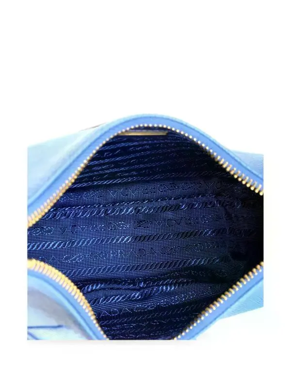 Prada Re-edition 2005 Shoulder Bag In Saffiano Leather - Blue