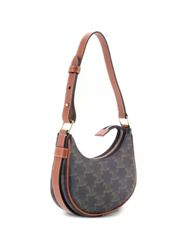 Celine Ava Triomphe Coated Canvas Mini Shoulder Bag