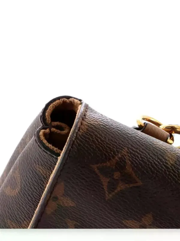 LOUIS VUITTON Marignan Handbag Monogram Canvas With Leather Shoulder Bag - Brown