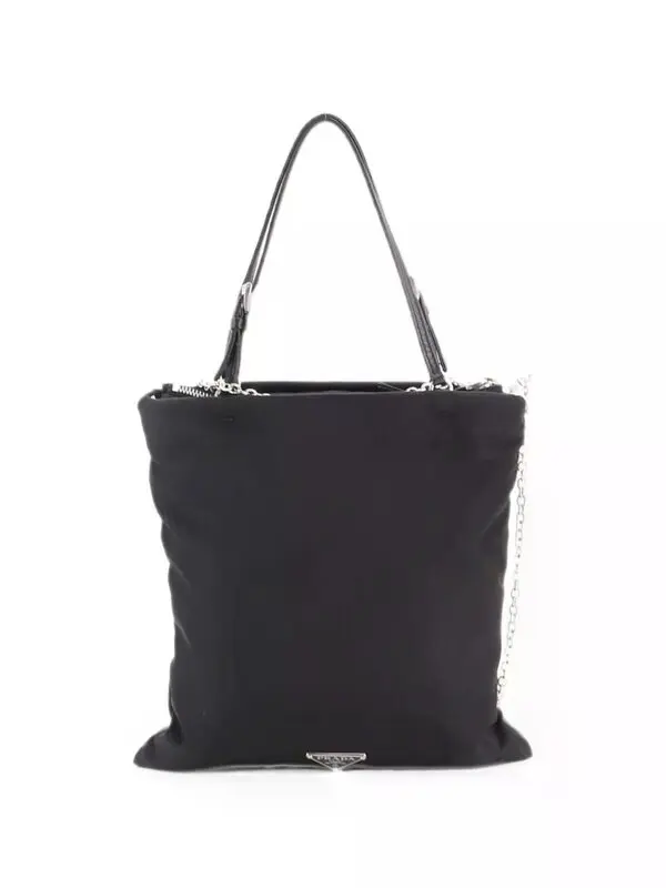 Prada Frankenstein Flat Printed Tessuto Mini Tote Bag