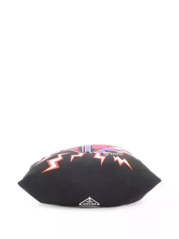 Prada Frankenstein Flat Printed Tessuto Mini Tote Bag