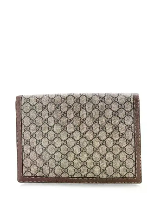 Gucci Ophidia Gg Coated Canvas Large Clutch Bag