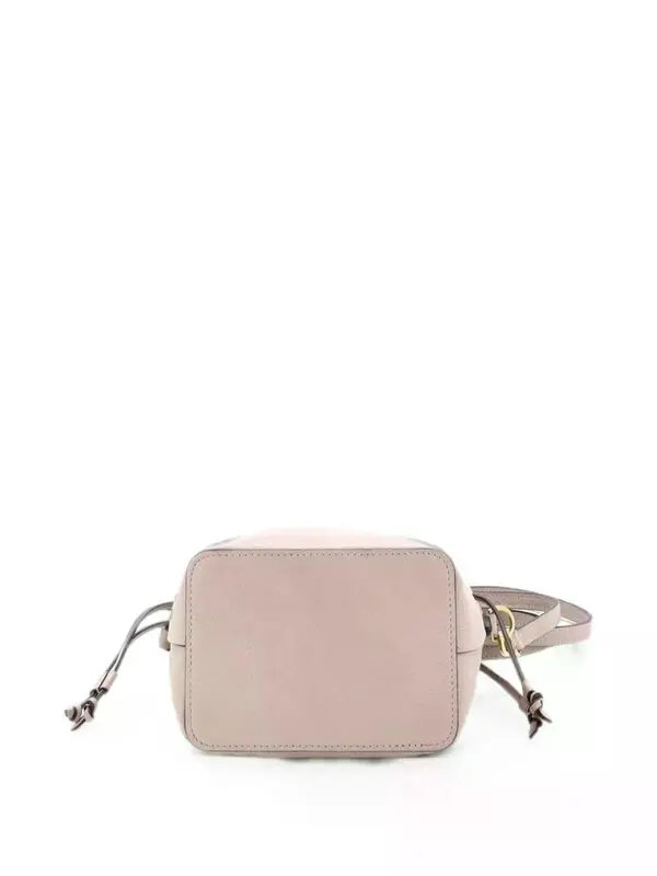 LOUIS VUITTON Lockme Leather Nano Bucket Bag