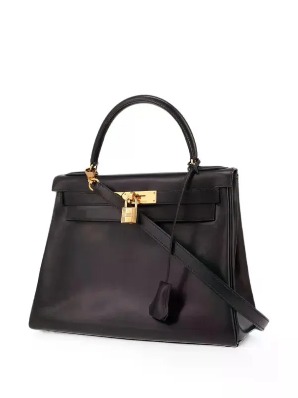 Hermès 1991 Kelly 28 Tote Bag - Black