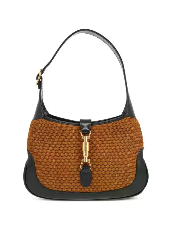 Gucci Jackie 1961 Raffia Shoulder Bag - Brown