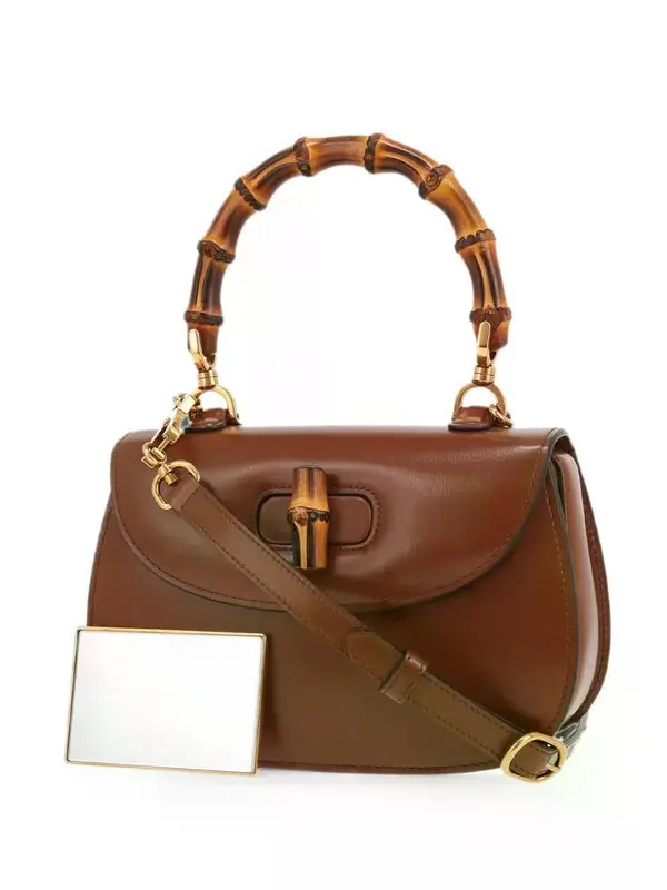 Gucci Bamboo Handle Turn-lock Handbag
