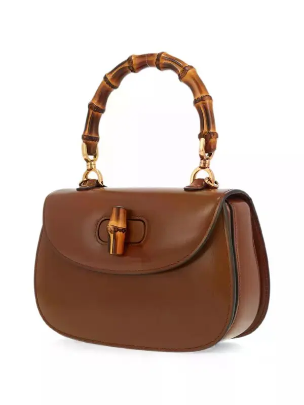 Gucci Bamboo Handle Turn-lock Handbag