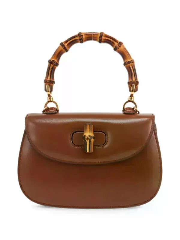 Gucci Bamboo Handle Turn-lock Handbag