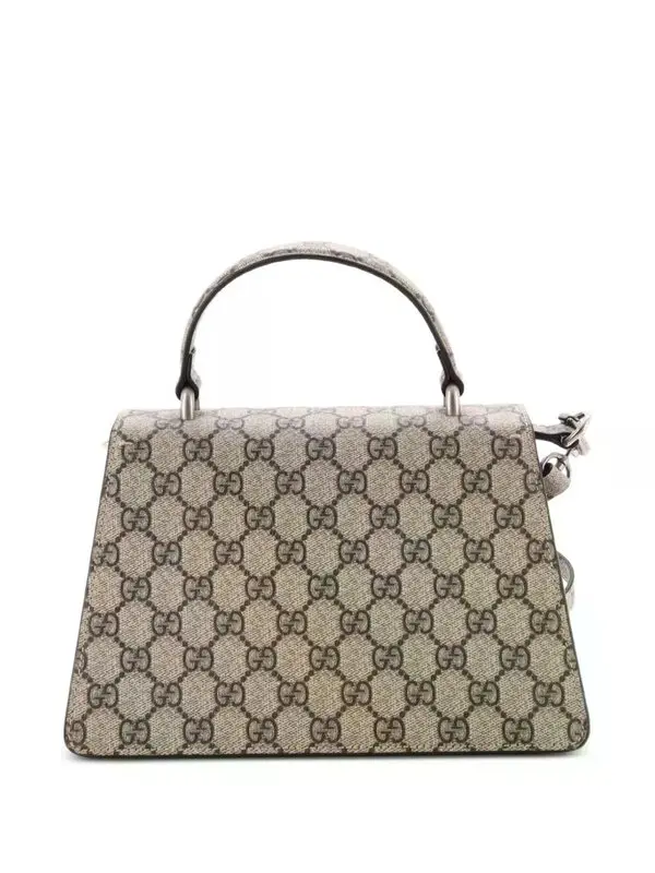 Gucci Dionysus Convertible Top Handle Bag Gg Coated Canvas Small Satchel