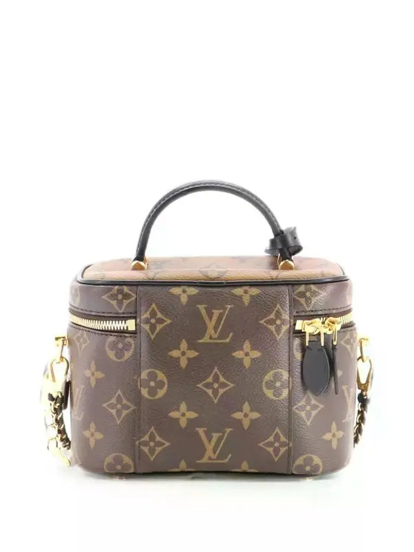 LOUIS VUITTON Vanity Handbag Reverse Monogram Canvas Pm Satchel
