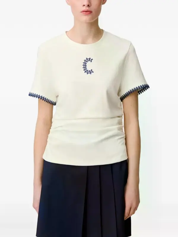 Claudie Pierlot Short Sleeve T-shirt - Neutrals