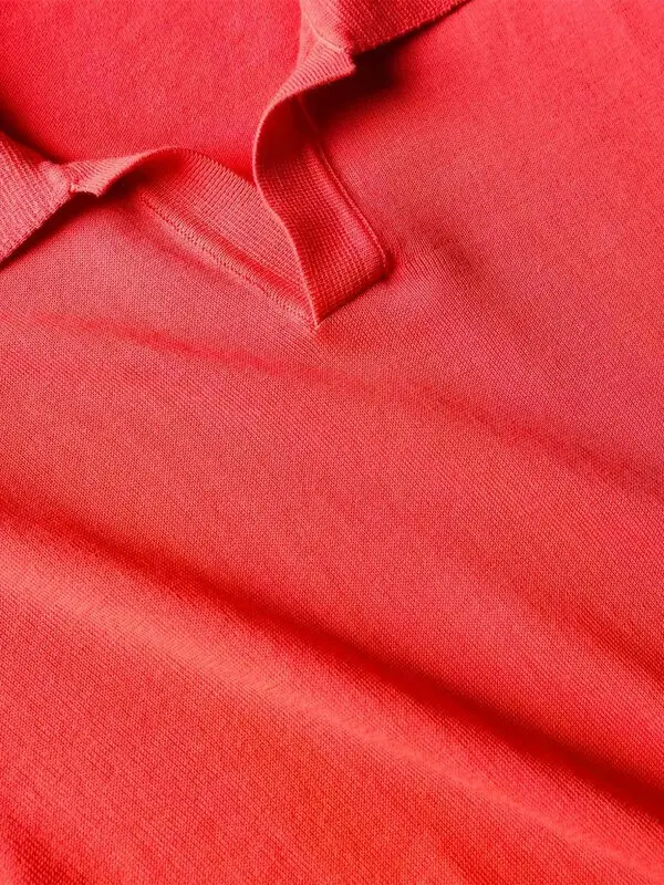 ROBERTO COLLINA Short-sleeve Polo Shirt - Red