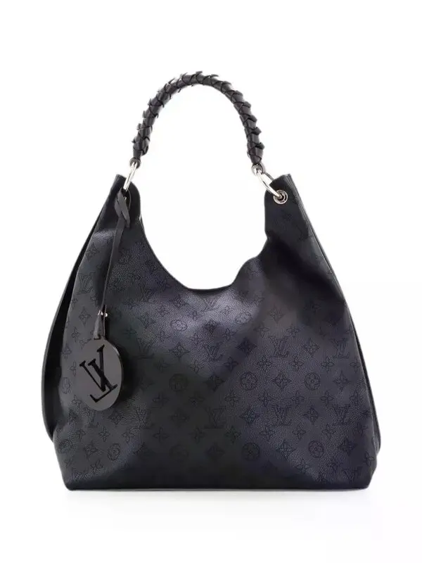 LOUIS VUITTON Carmel Mahina Leather Hobo Bag
