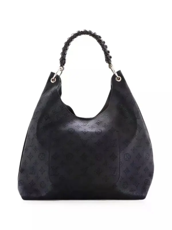 LOUIS VUITTON Carmel Mahina Leather Hobo Bag