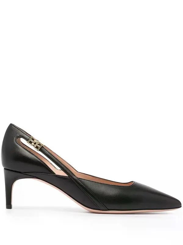 Bally Elsa B-chain-plaque Leather Pumps