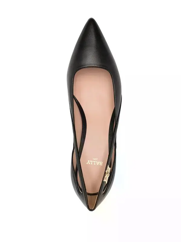Bally Elsa B-chain-plaque Leather Pumps