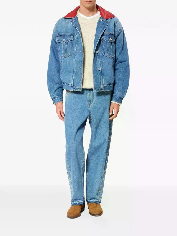 MARANT Jorian Embellished Barrel Leg Jeans