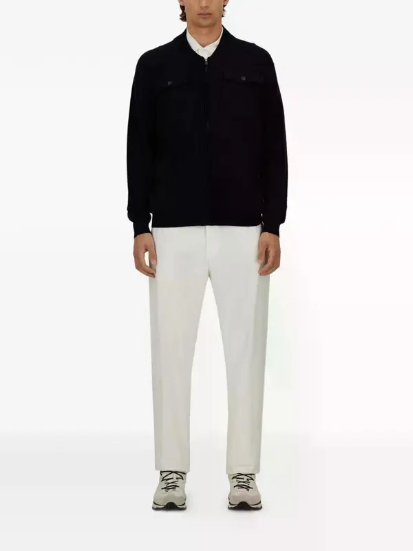 Herno Zip-up Wool Cardigan