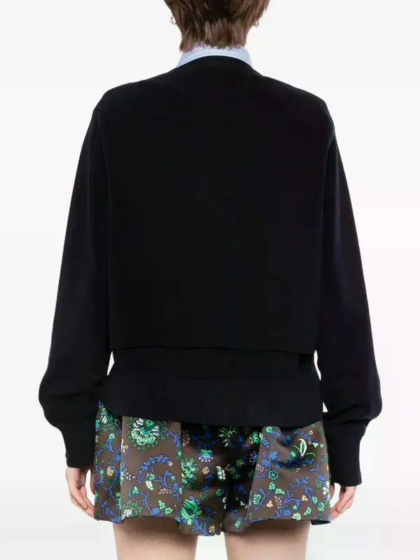 Sacai Layered-design V-neck Cardigan