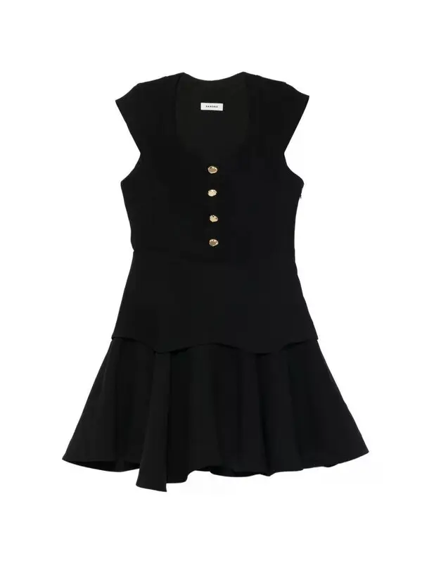 Sandro Button-embellished Mini Dress