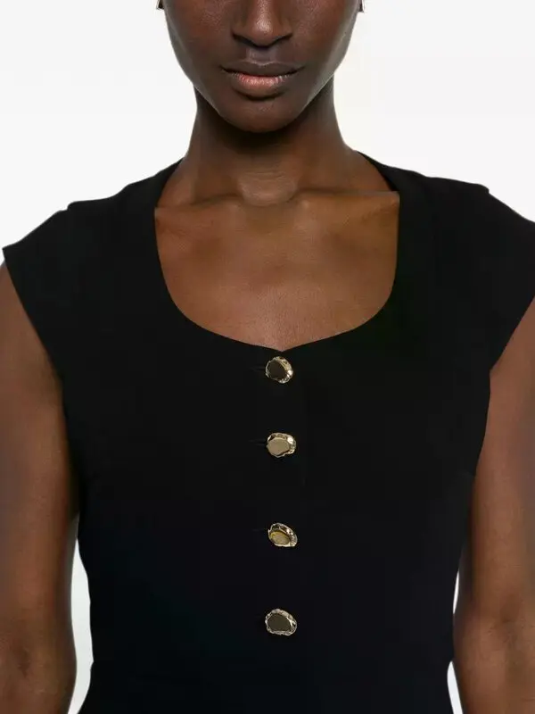Sandro Button-embellished Mini Dress