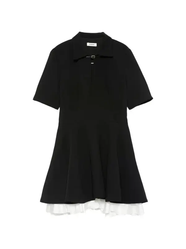 Sandro Ruffled Mini Dress
