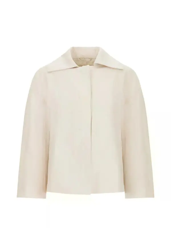 Herno Long Sleeve Cape With Padded Sleeves