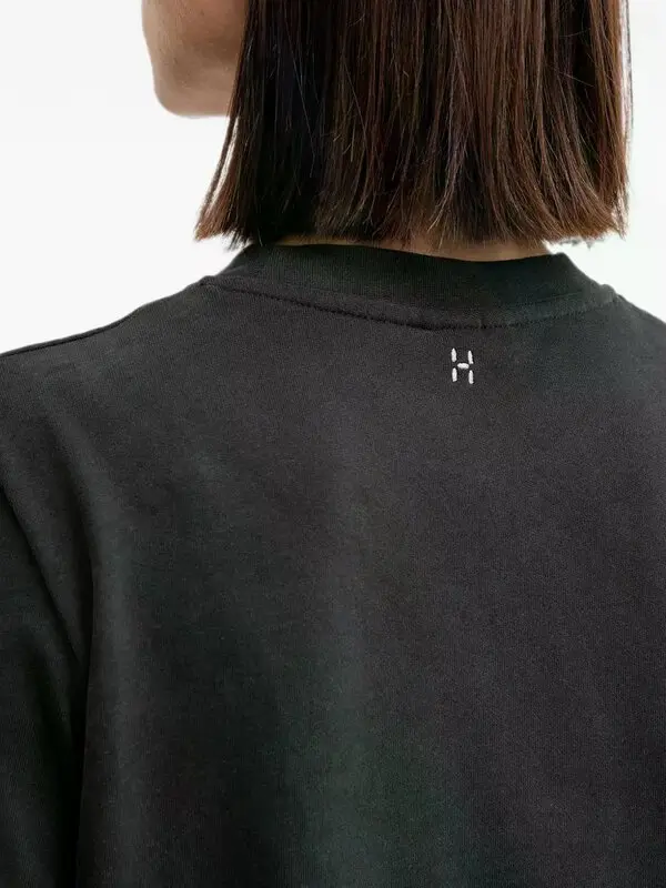 HAGLOFS Logo Detail Crew Neck T-shirt - Black