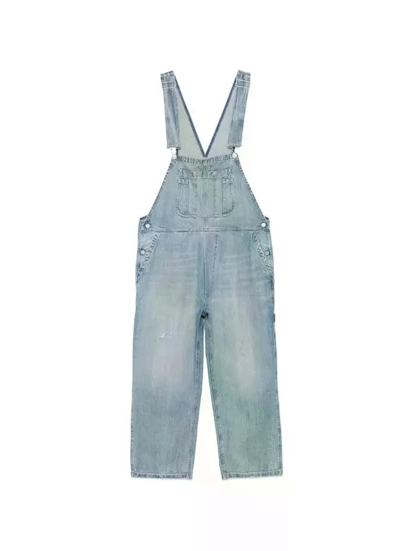 MAISON MARGIELA Faded-effect Dungarees - Blue