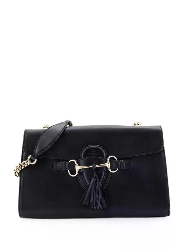 Gucci Emily Chain Flap Bag Leather Medium Shoulder Bag