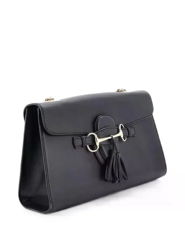 Gucci Emily Chain Flap Bag Leather Medium Shoulder Bag