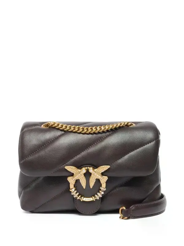 Pinko Quilted Love Birds Crossbody Bag