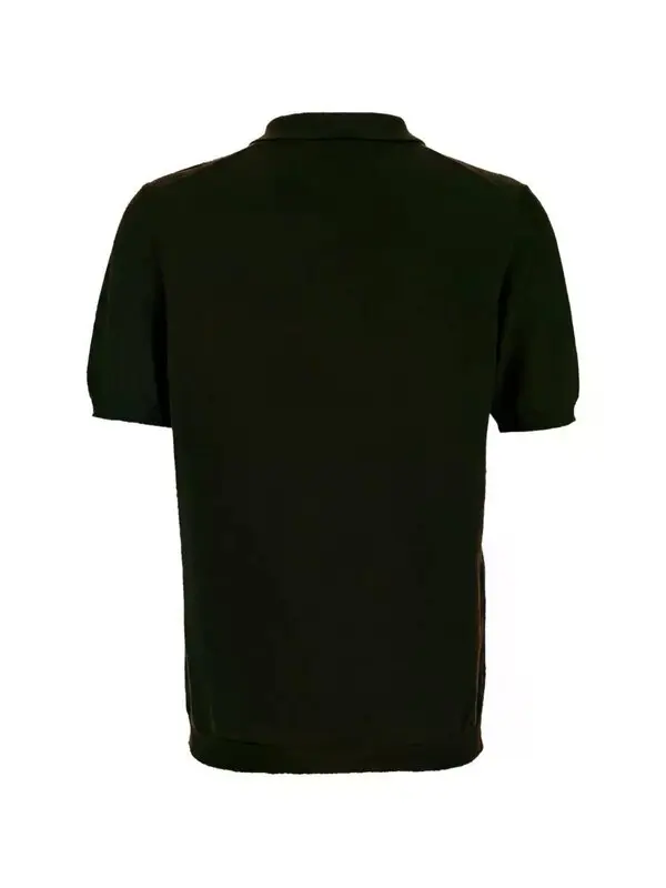 ROBERTO COLLINA Short-sleeve Textured Polo Shirt