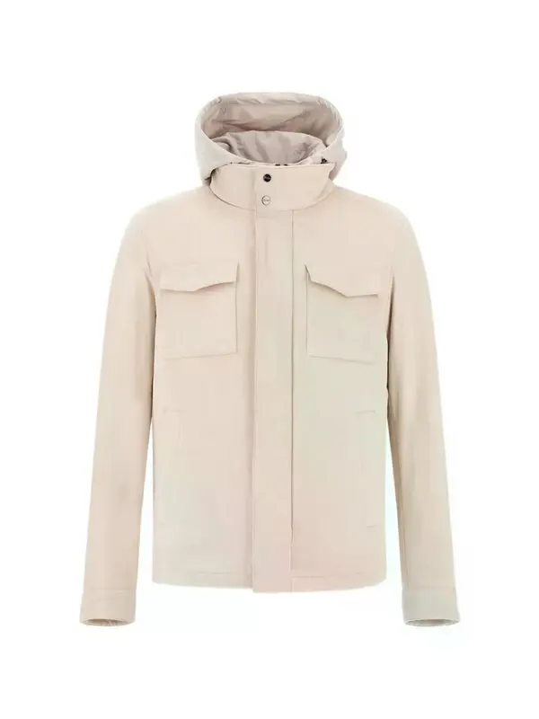 Herno Suede-effect Hooded Jacket