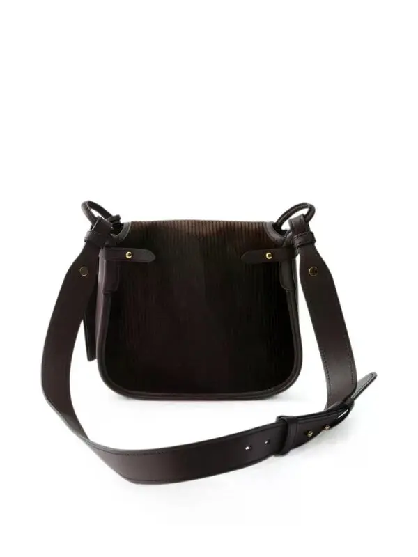 Prada Corsaire Corduroy And Leather Mini Shoulder Bag