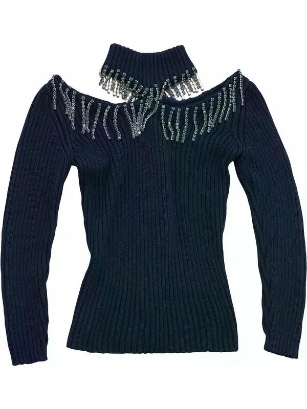 CHRISTOPHER KANE Crystal-embellished Jumper