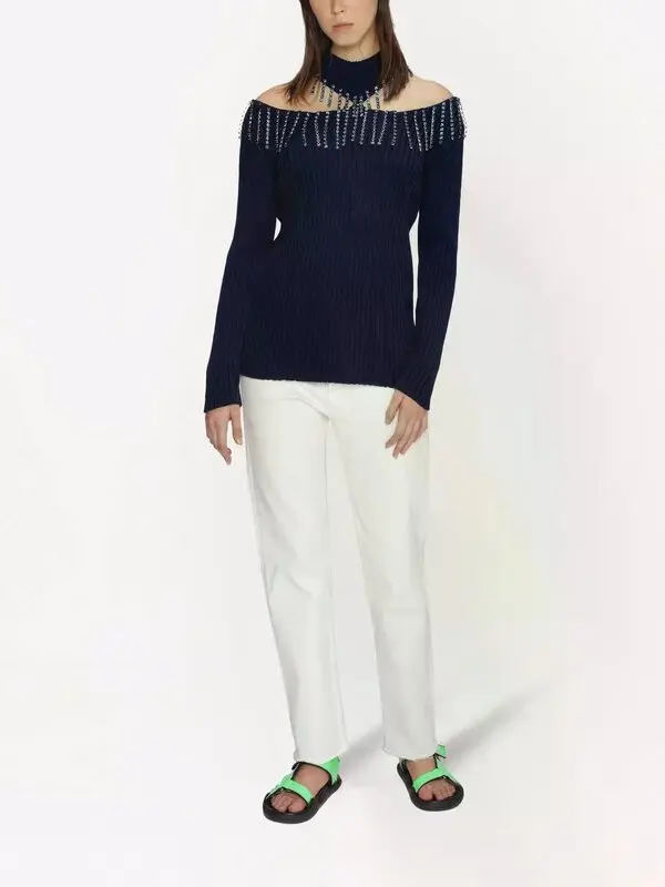 CHRISTOPHER KANE Crystal-embellished Jumper
