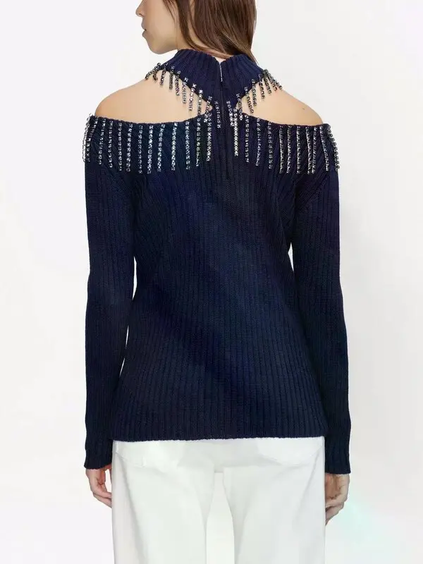 CHRISTOPHER KANE Crystal-embellished Jumper