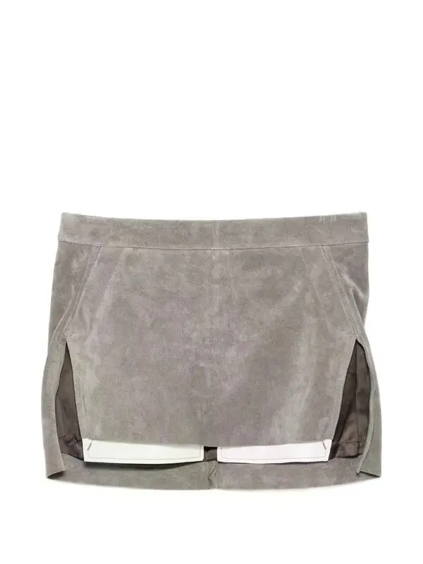 Rick Owens Suede Side-slit Skirt