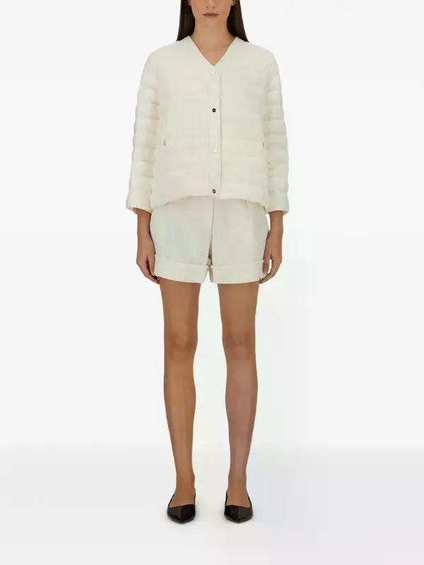 Herno Tweed Turn-up Shorts