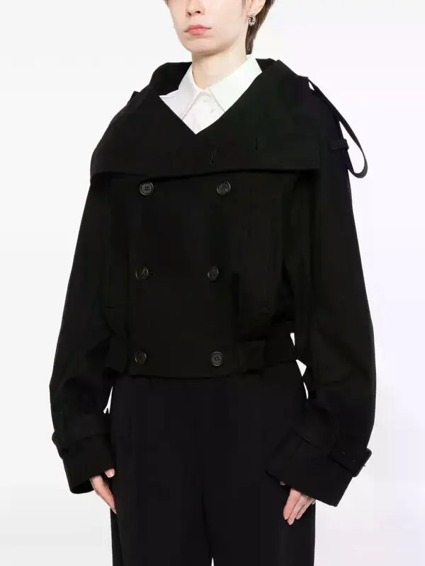 Yohji Yamamoto Double-breasted Cropped Jacket