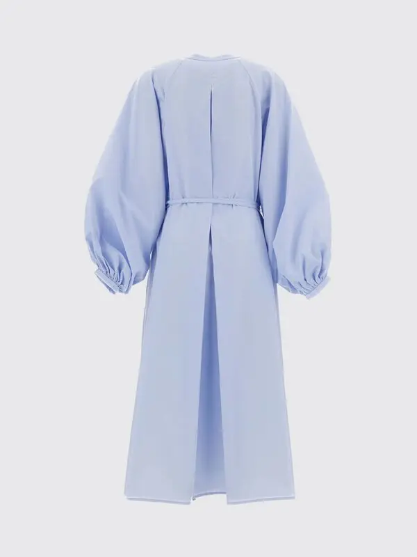 Loulou De Saison Long Sleeve Button-up Midi Dress - Gnawed Blue