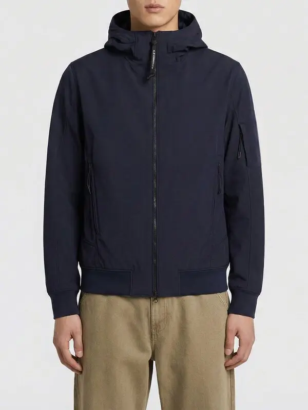 C.P. COMPANY Zip-up Hooded Jacket - Blue