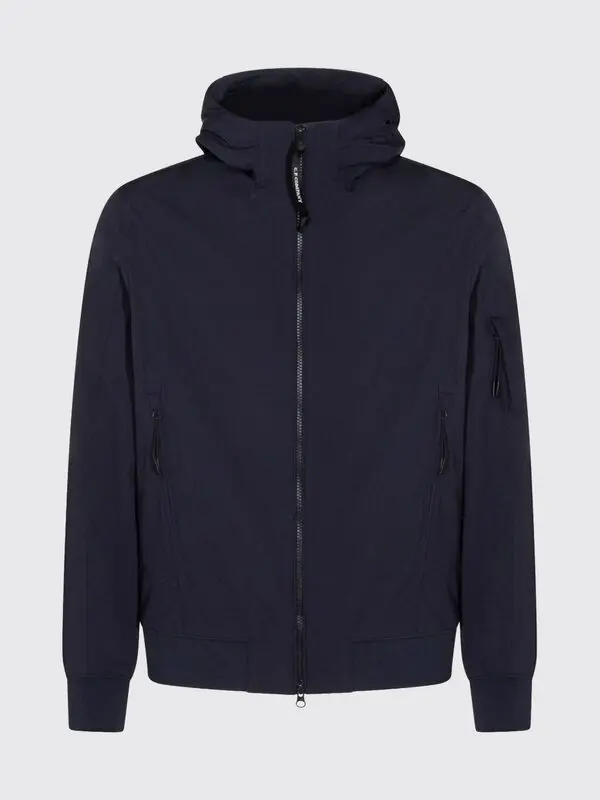 C.P. COMPANY Zip-up Hooded Jacket - Blue