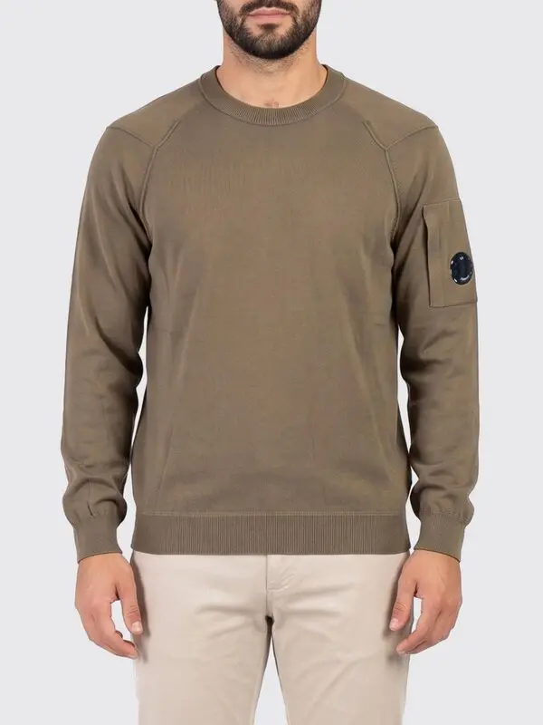 C.P. COMPANY Crew Neck Jumper - Green