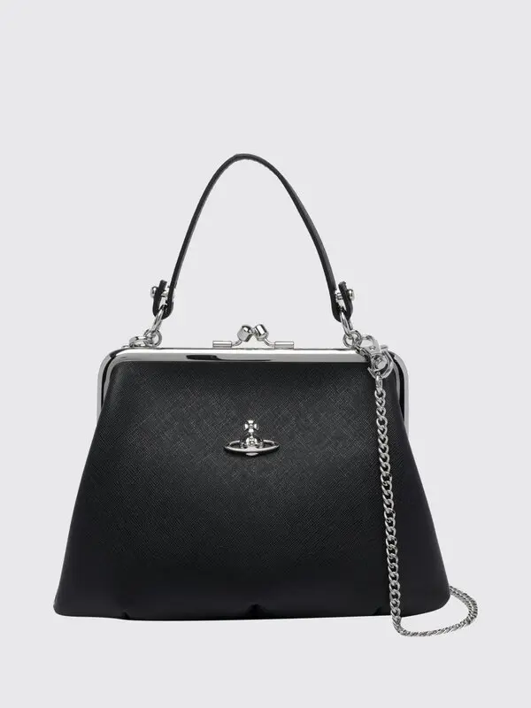 VIVIENNE WESTWOOD Orb Clasp Mini Bag - Black