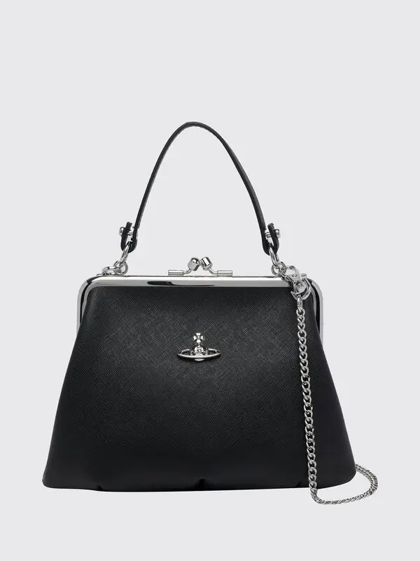 VIVIENNE WESTWOOD Orb Clasp Mini Bag - Black