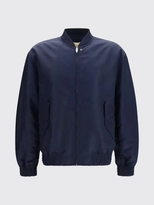 Valentino Garavani Waterproof Nylon Bomber Jacket With Vlogo Signature