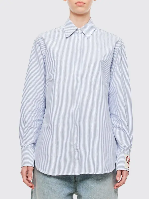 GOLDEN GOOSE Striped Shirt - Sky